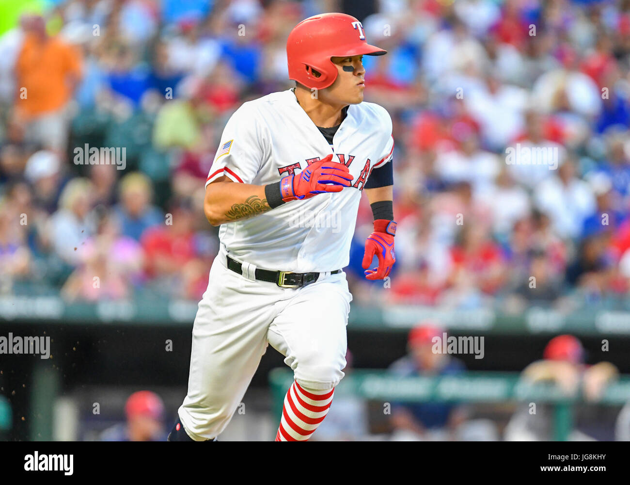 Jul 03, 2017: Texas Rangers designated hitter Shin-Soo Choo #17 during ...