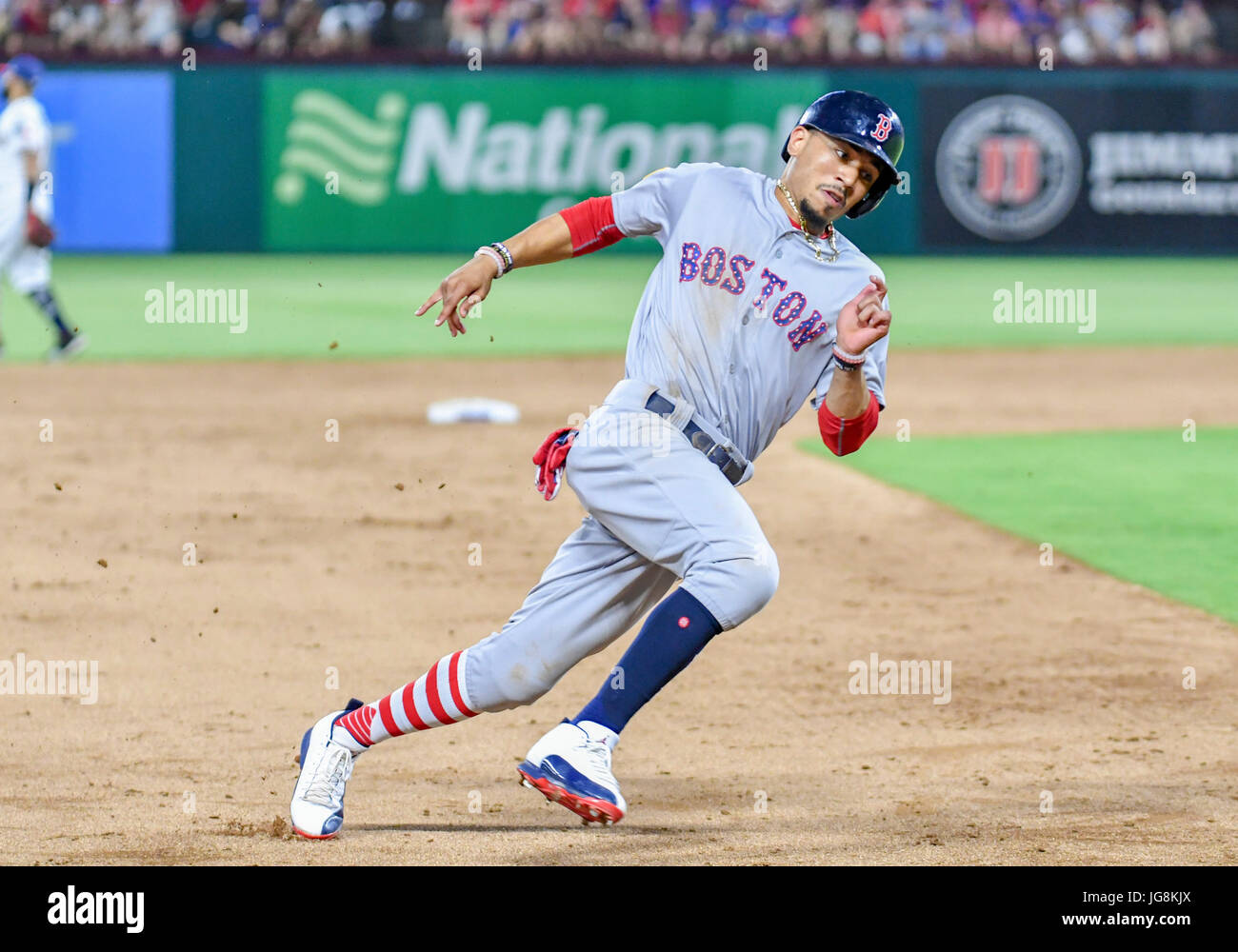 Jul 03, 2017: Boston Red Sox right fielder Mookie Betts #50 rounds ...