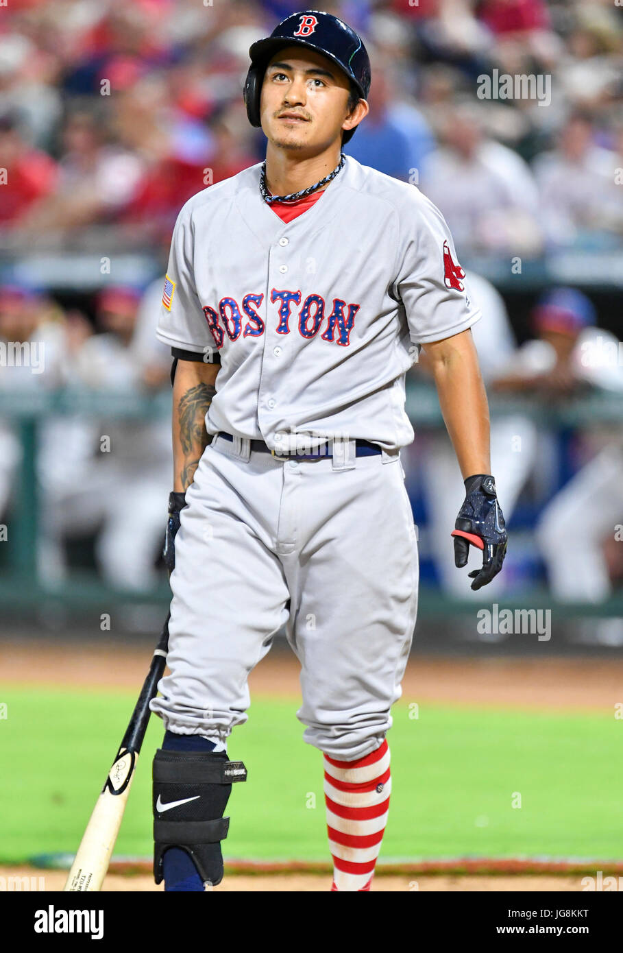 Jul 03, 2017: Boston Red Sox infielder Tzu-Wei Lin #73 at bat during an ...