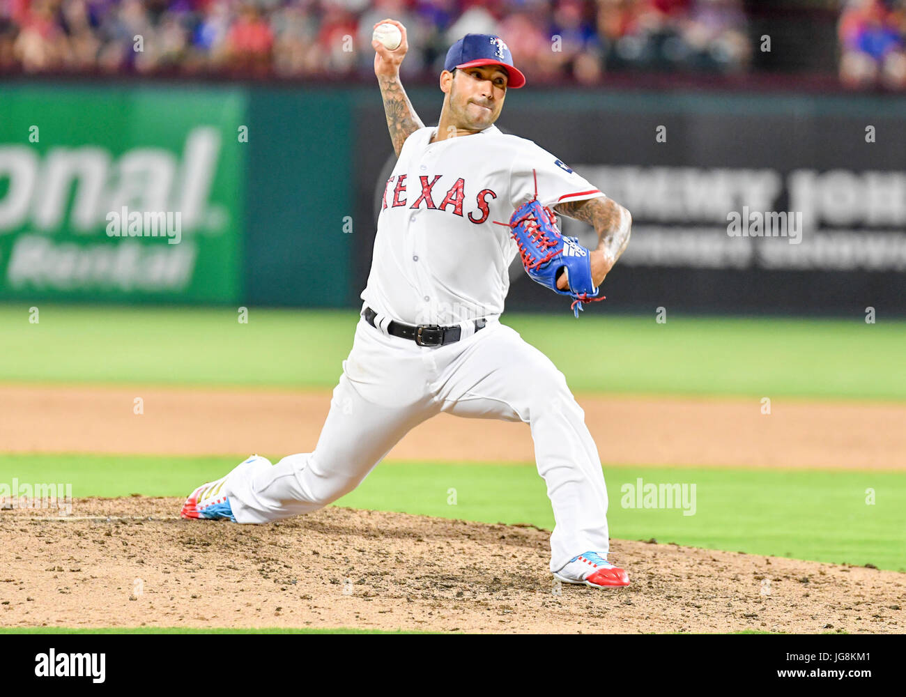 Jul 03, 2017: Texas Rangers relief pitcher Matt Bush #51 during an MLB ...
