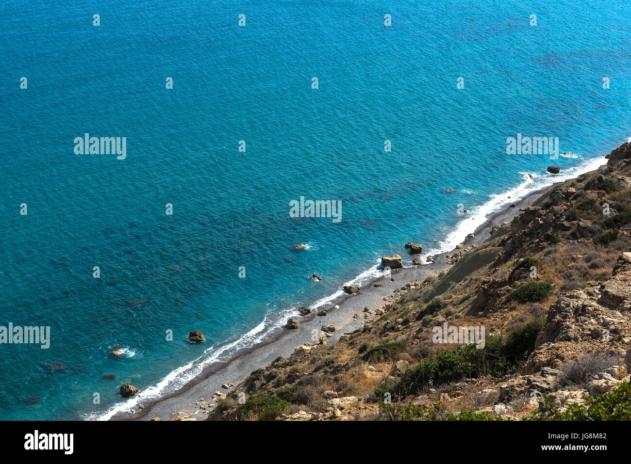 Pissouri beach aerial hi-res stock photography and images - Alamy