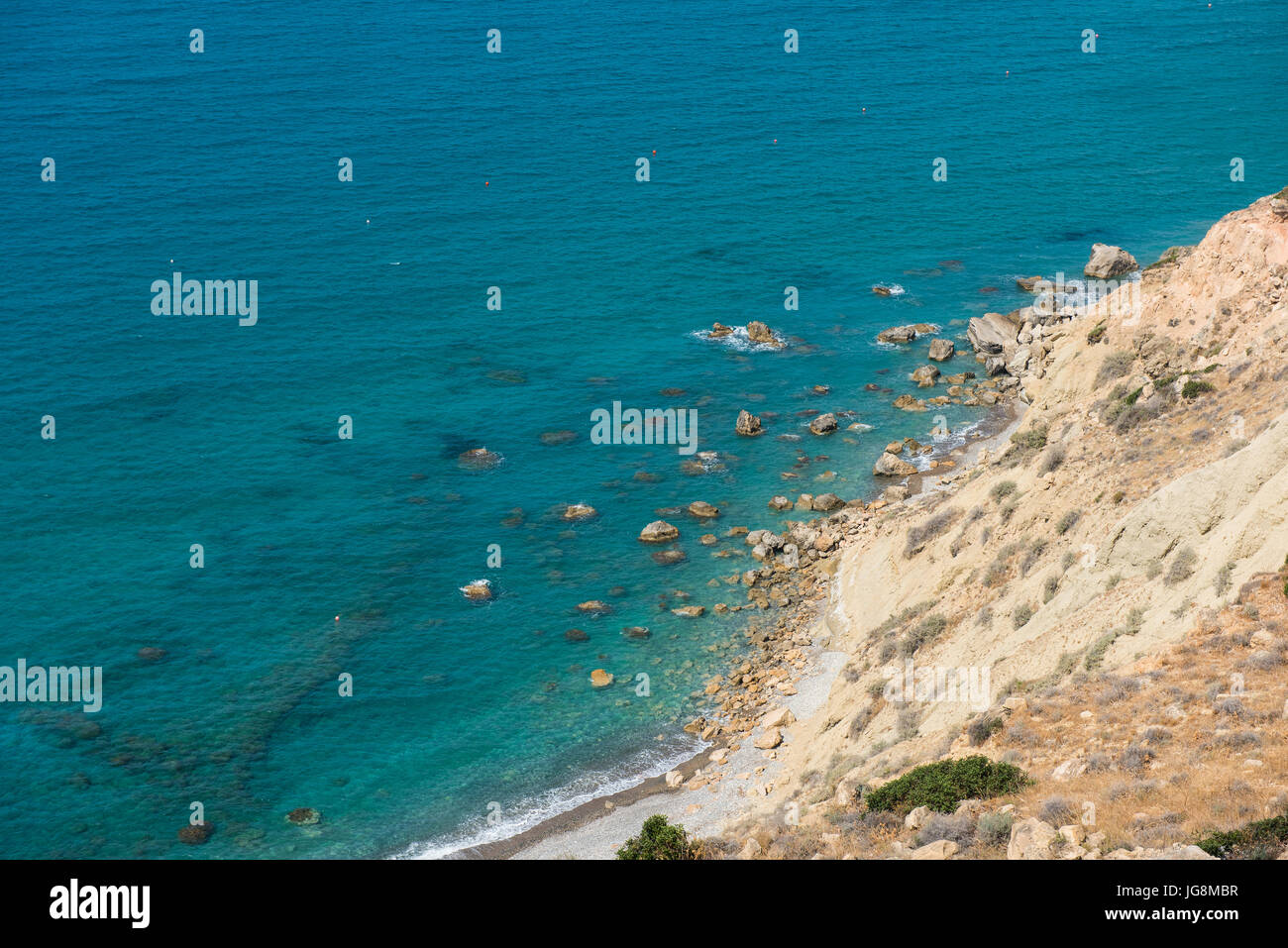 Aerial view pissouri beach hi-res stock photography and images - Alamy