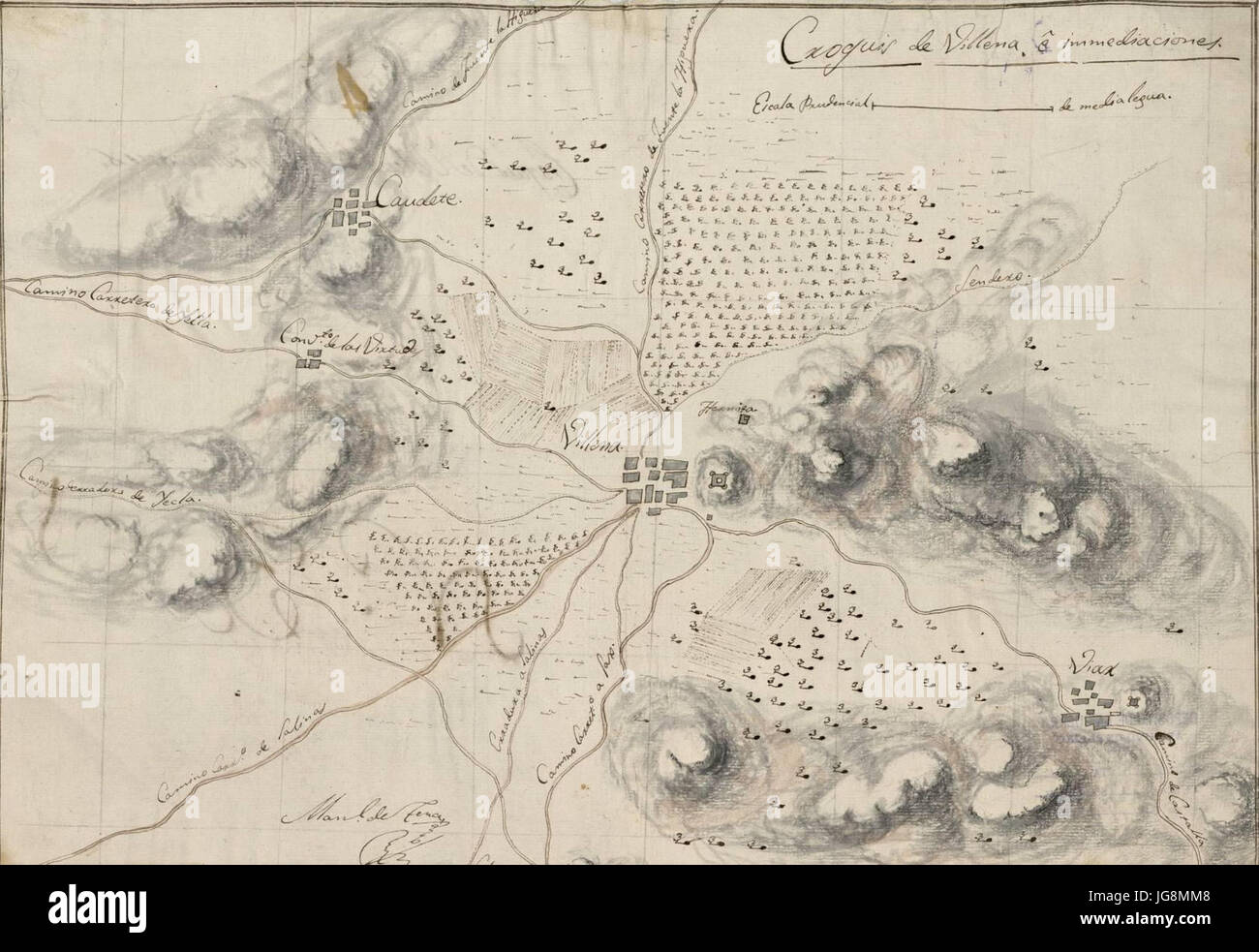 Map of villena hi-res stock photography and images - Alamy