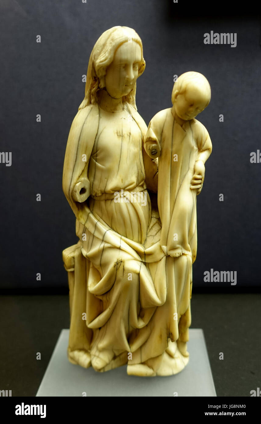 Virgin Mary enthroned, France, 1300-1350, ivory - Museum Schnütgen ...