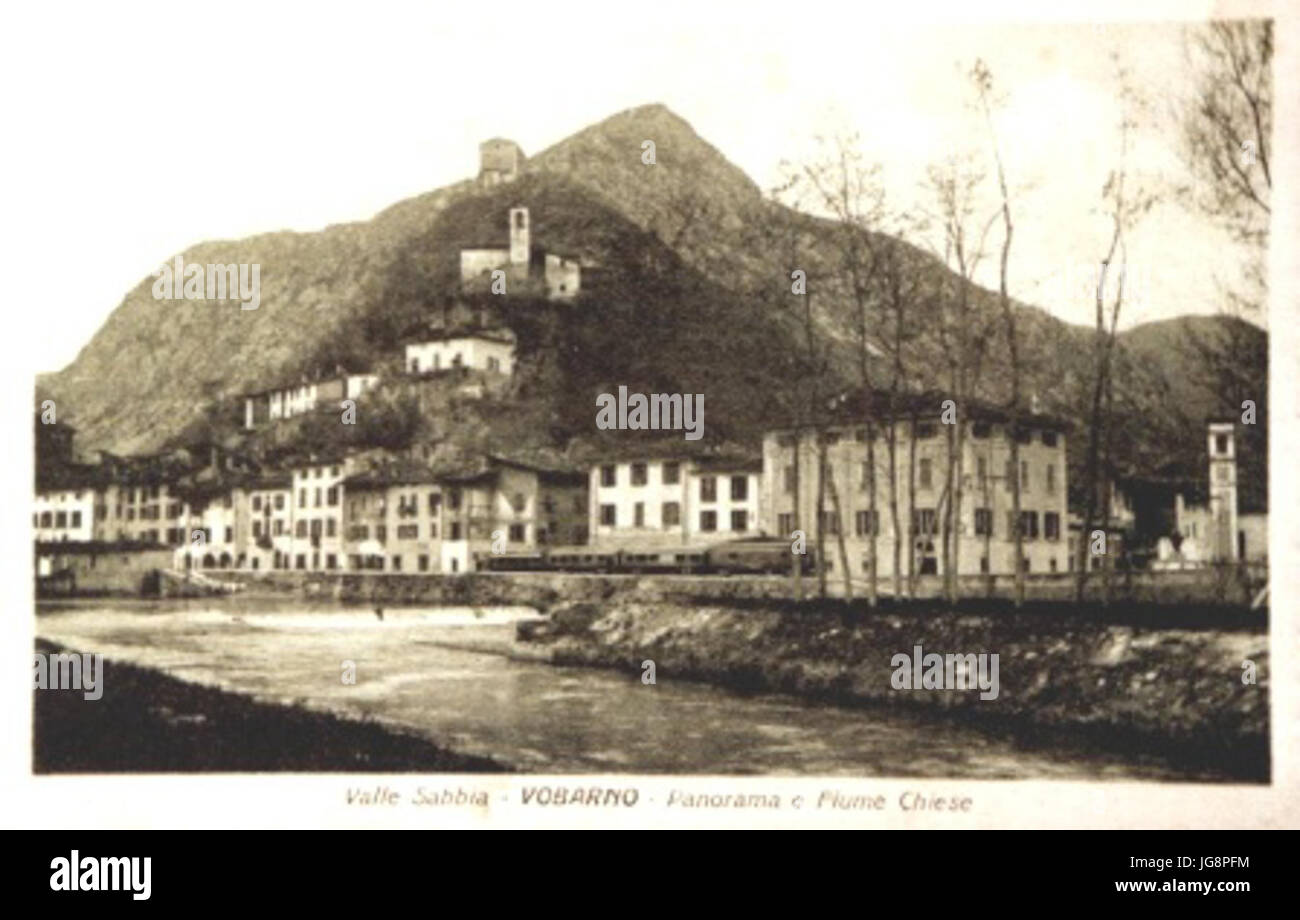 Vobarno cartolina d epoca Stock Photo - Alamy