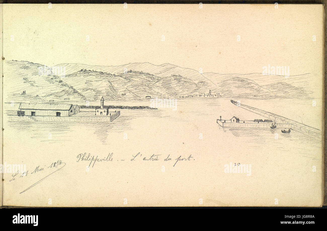 Vue de Philippeville, entrée du port Stock Photo - Alamy