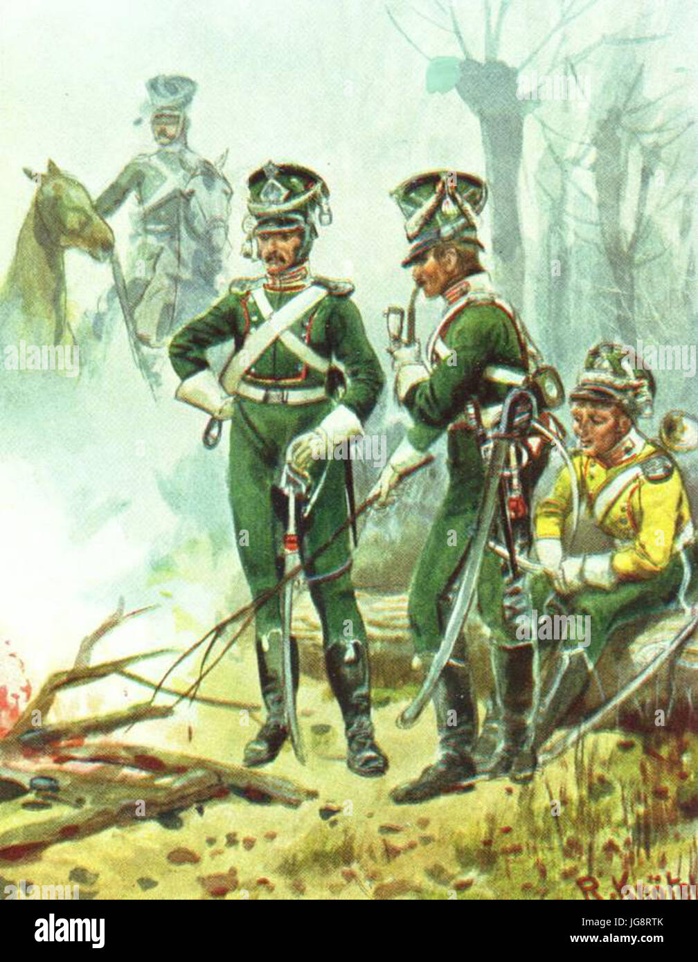 Württ. Ulanen Nr. 20 1815 Stock Photo - Alamy