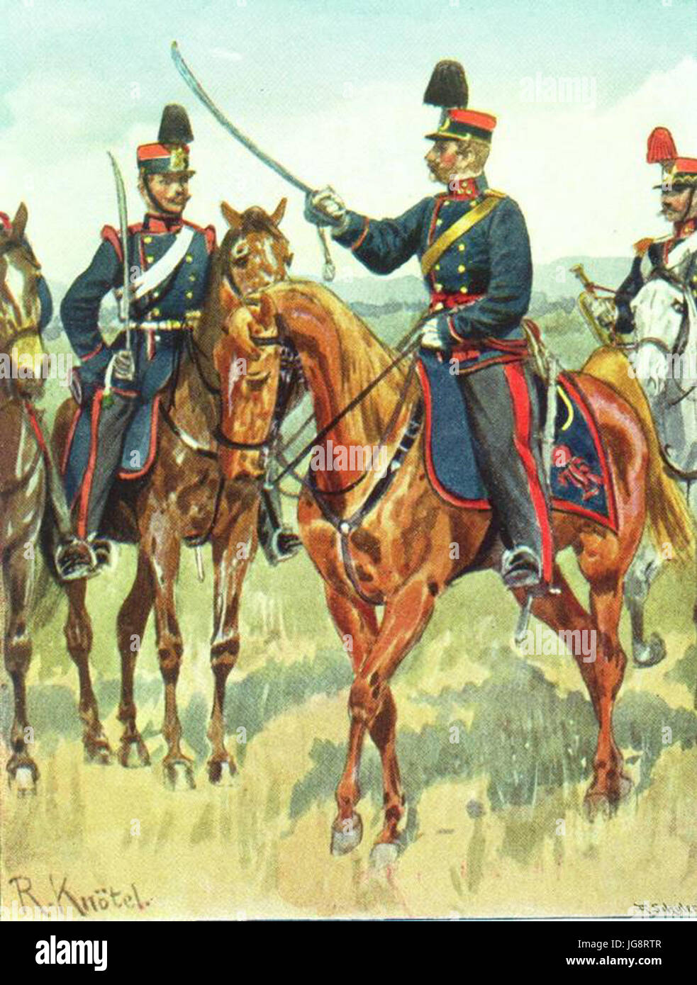 Württ. Ulanen Nr. 20 1867 Stock Photo - Alamy