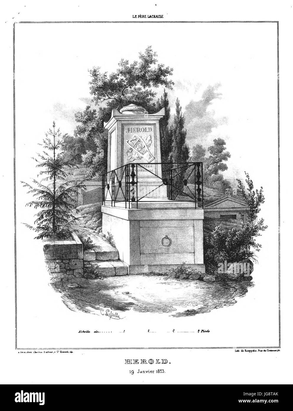 A historical work by Marty, titled 'Les Principaux Monuments Funéraires ...