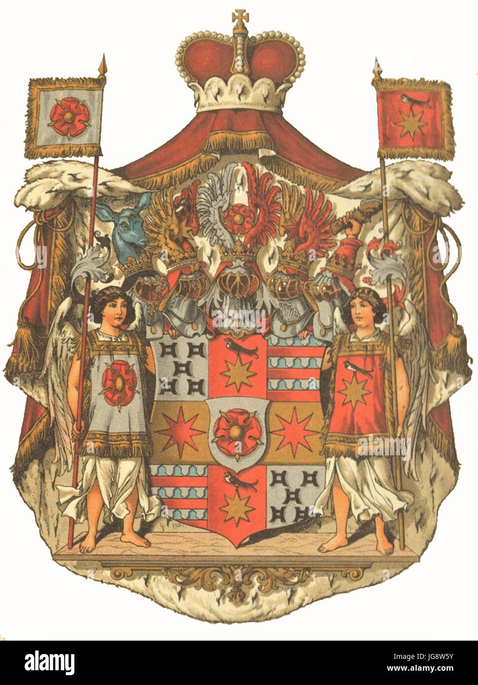 Wappen Deutsches Reich - Fürstentum Lippe transparent Stock Photo - Alamy