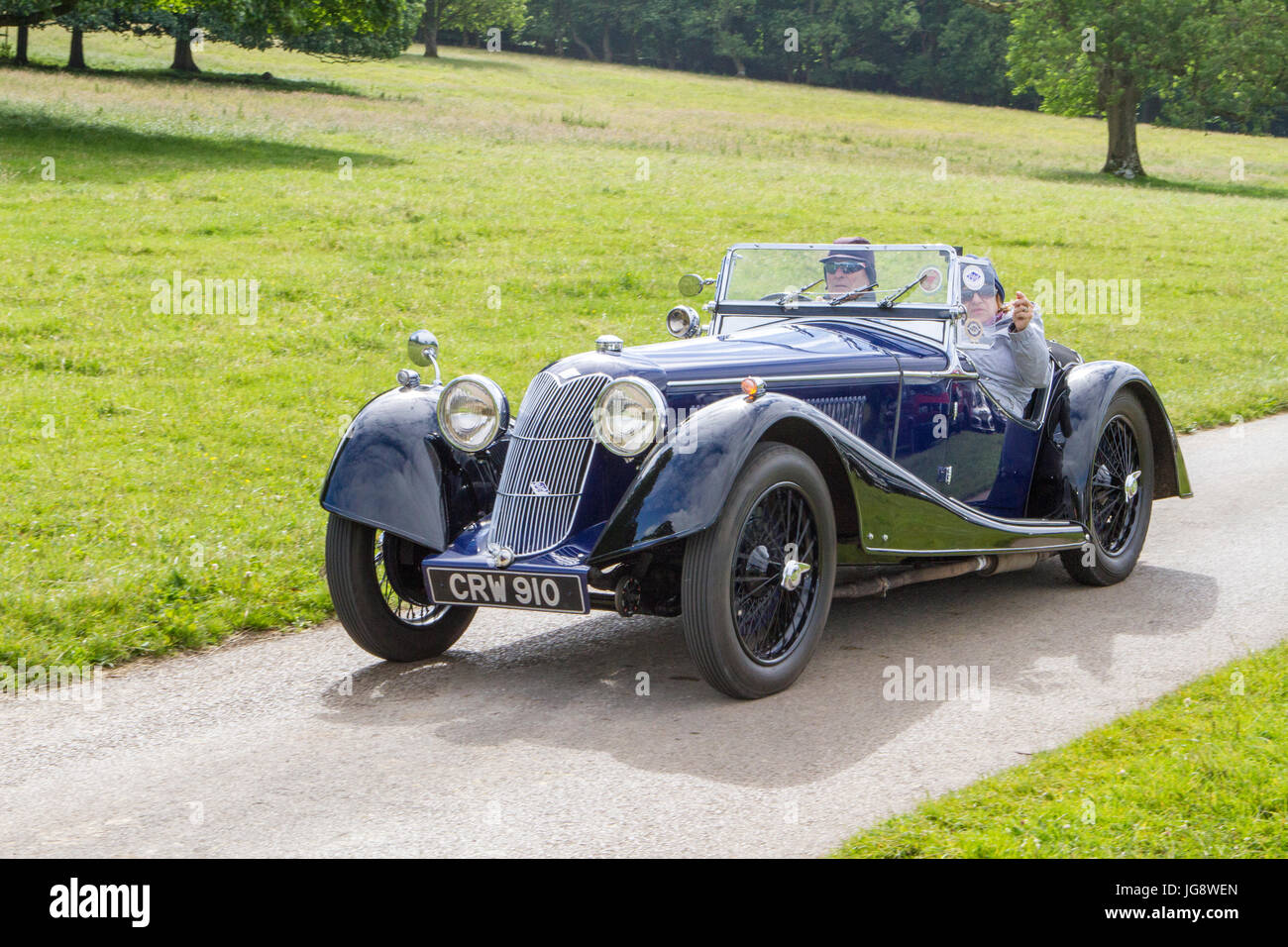 Blue riley sports car hi-res stock photography and images - Alamy