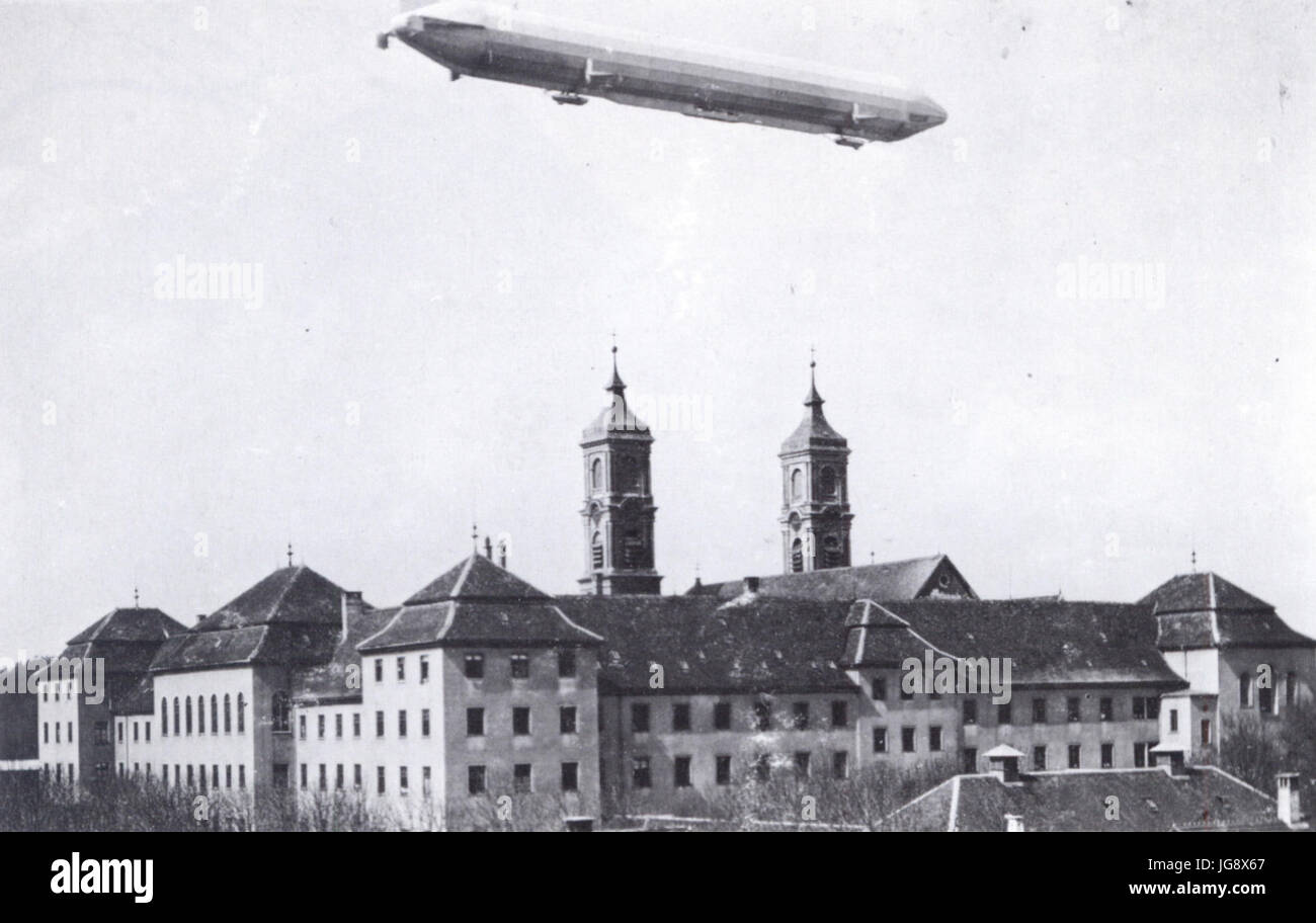 Weißenau mit Zeppelin c1900 Stock Photo - Alamy