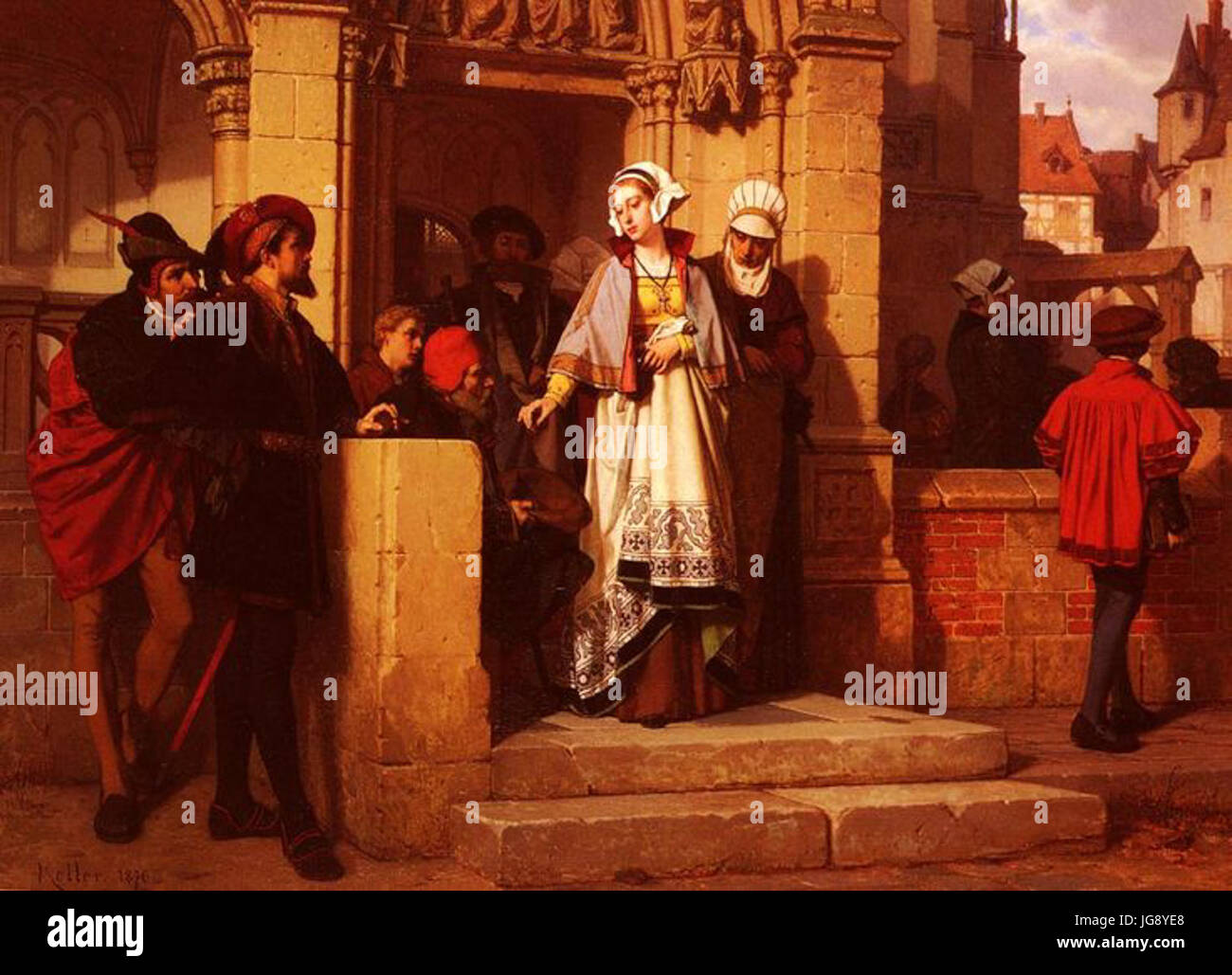 Wilhelm Koller - Faust und Mephistopheles Stock Photo - Alamy