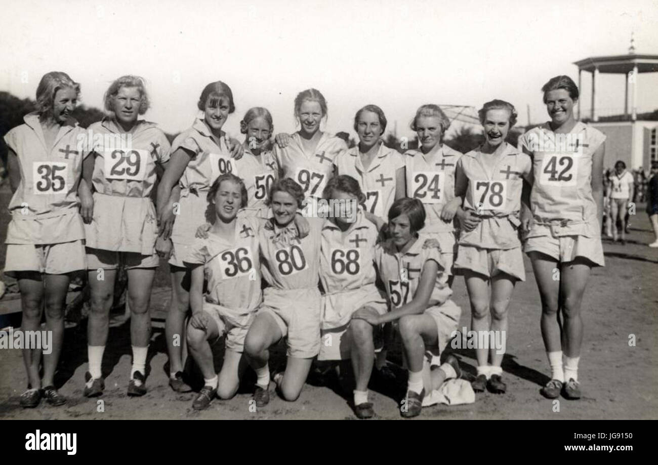Women s World Games 1926 Swedish team Stock Photo - Alamy