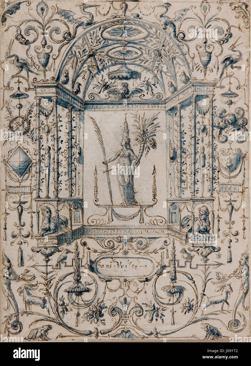 Wzór ornamentu - groteska Stock Photo - Alamy