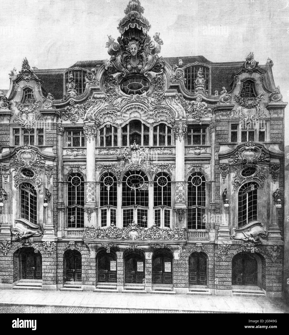 Zentraltheater Waisenhausstraße Dresden 1900 von Lossow und Viehweger ...