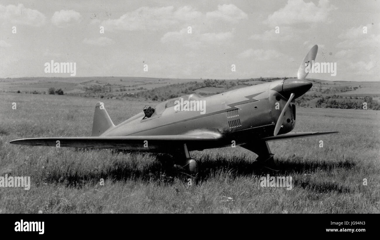 Zlín Z-XIII two seat cockpit Stock Photo - Alamy