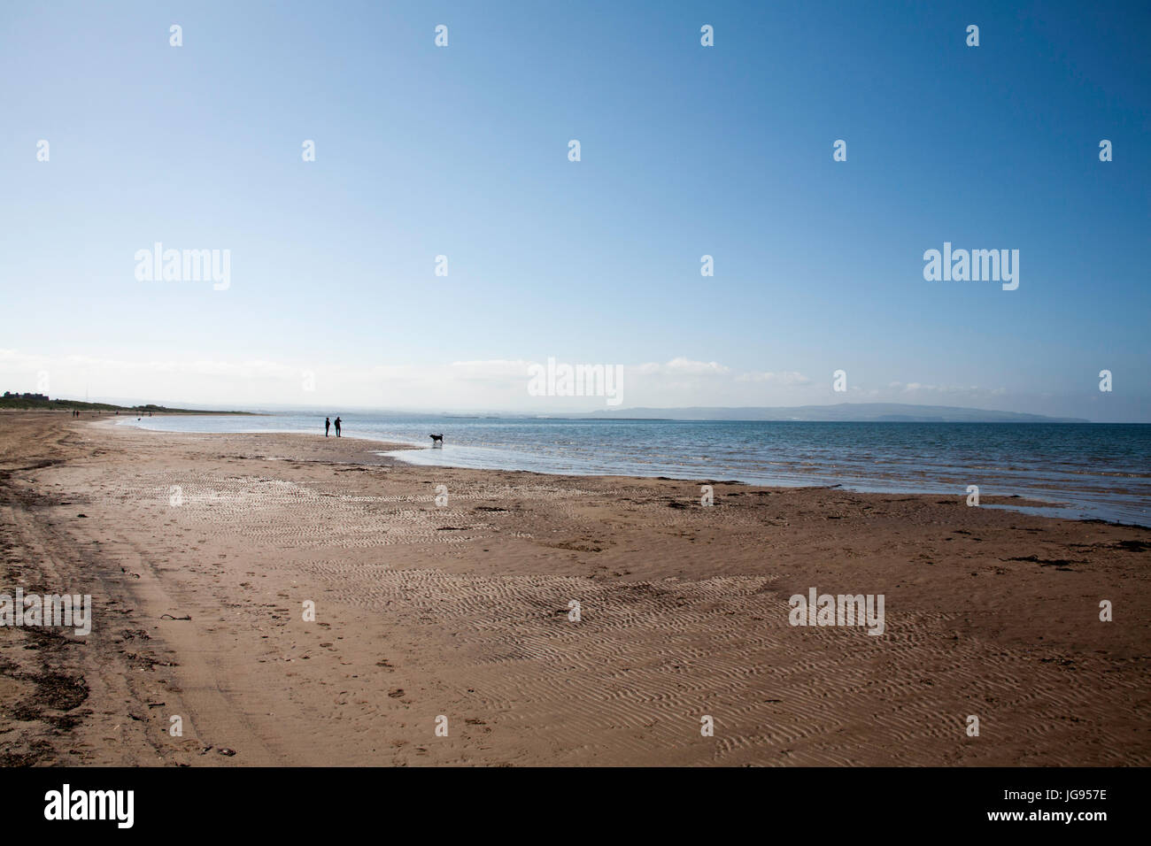 The Beach at Troon looking south toward Ayr and Brown Carrick Hill ...