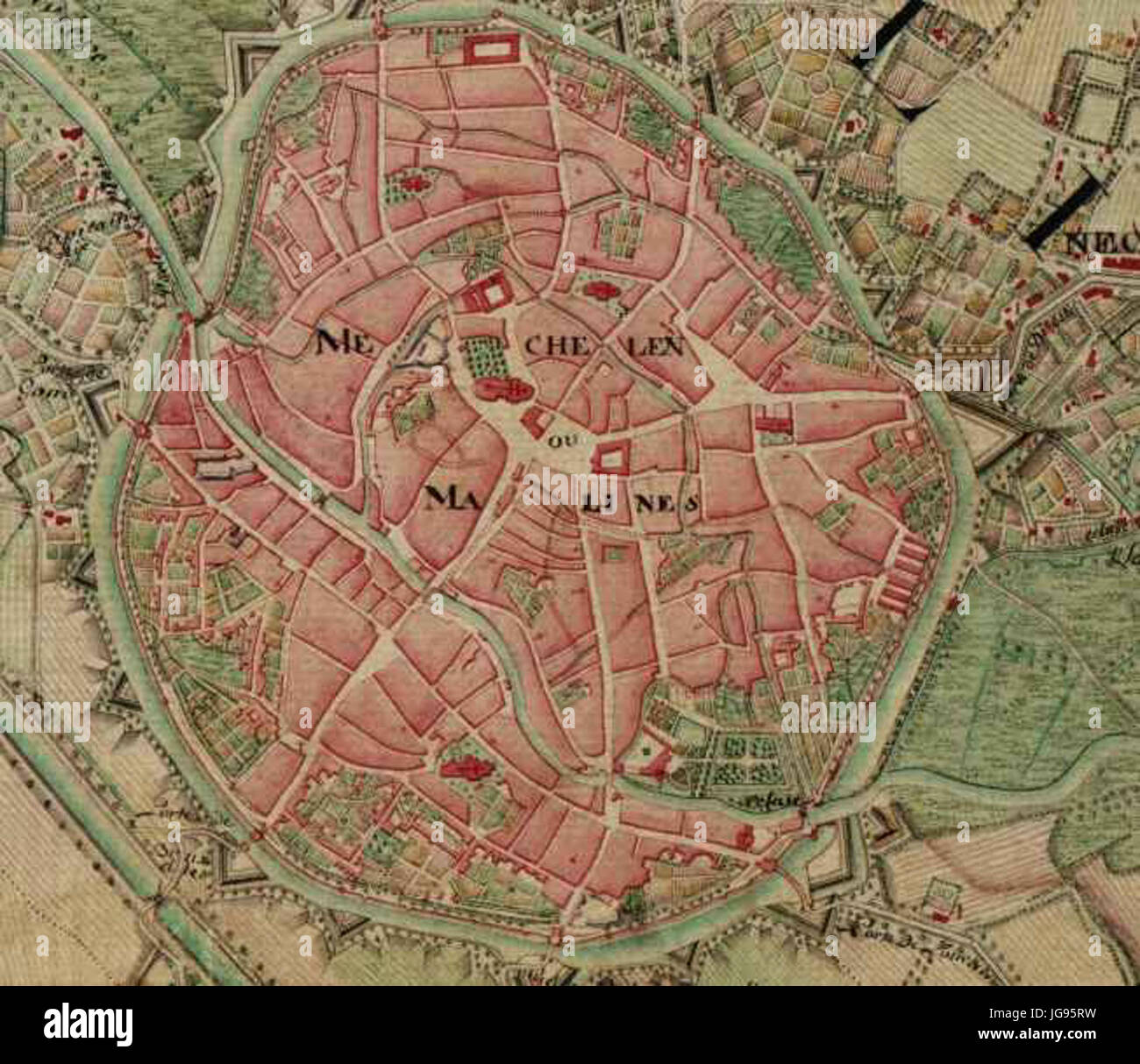 Mechelen map hi-res stock photography and images - Alamy