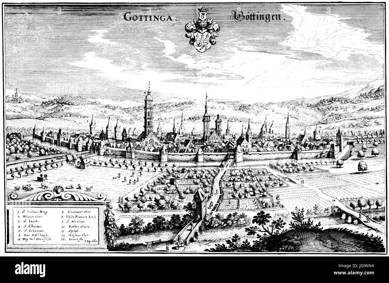 Gottingen map hi-res stock photography and images - Alamy