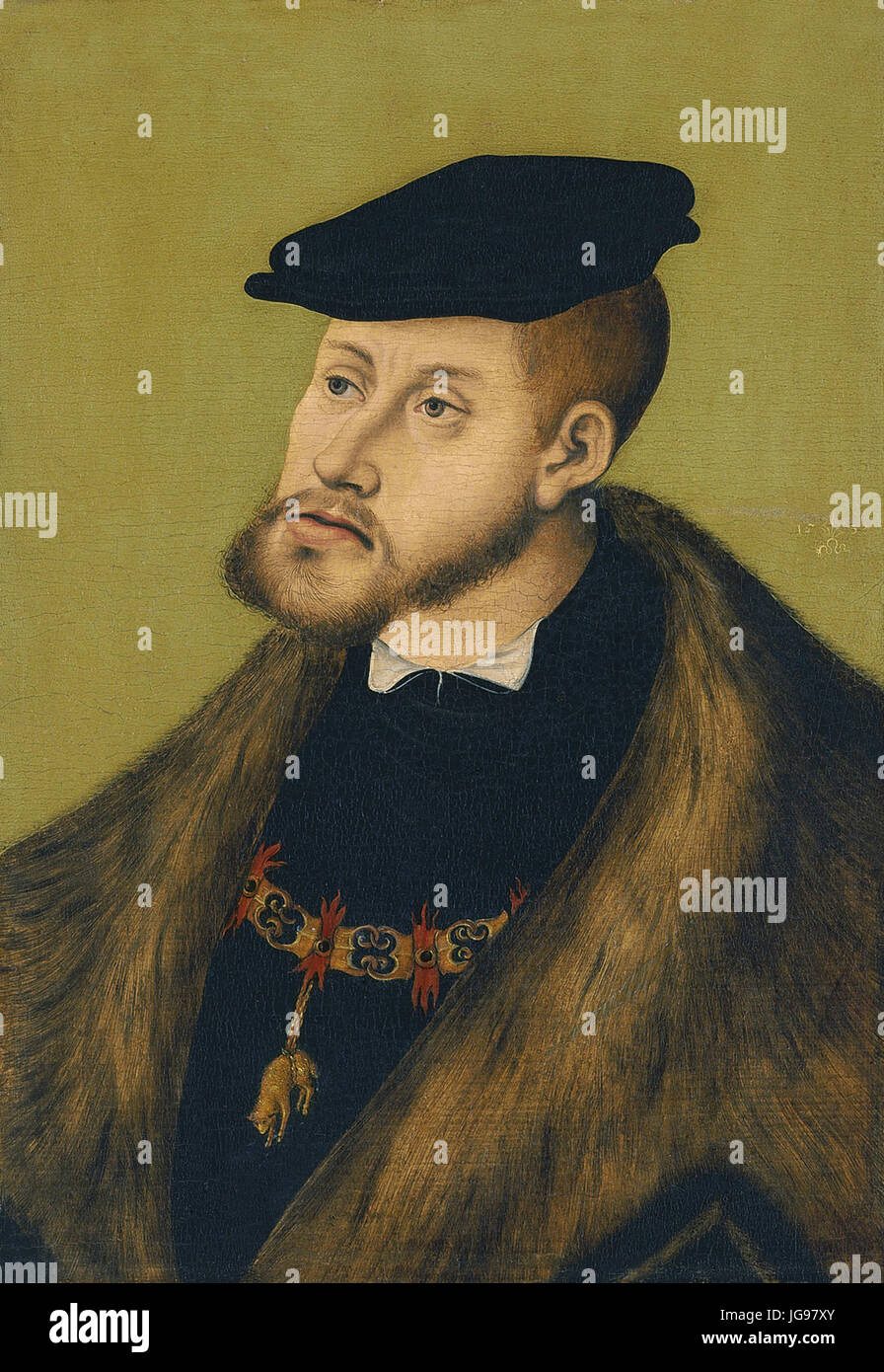 Lucas Cranach d.Ä. - Porträt Kaiser Karl V Stock Photo - Alamy