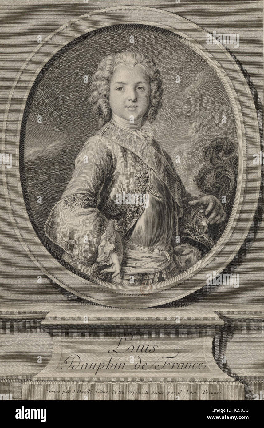Louis, Dauphin of France - Daullé Stock Photo - Alamy