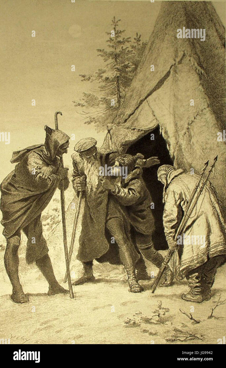 Mihály Zichy - Illustration to Imre Madách's The Tragedy of Man ...