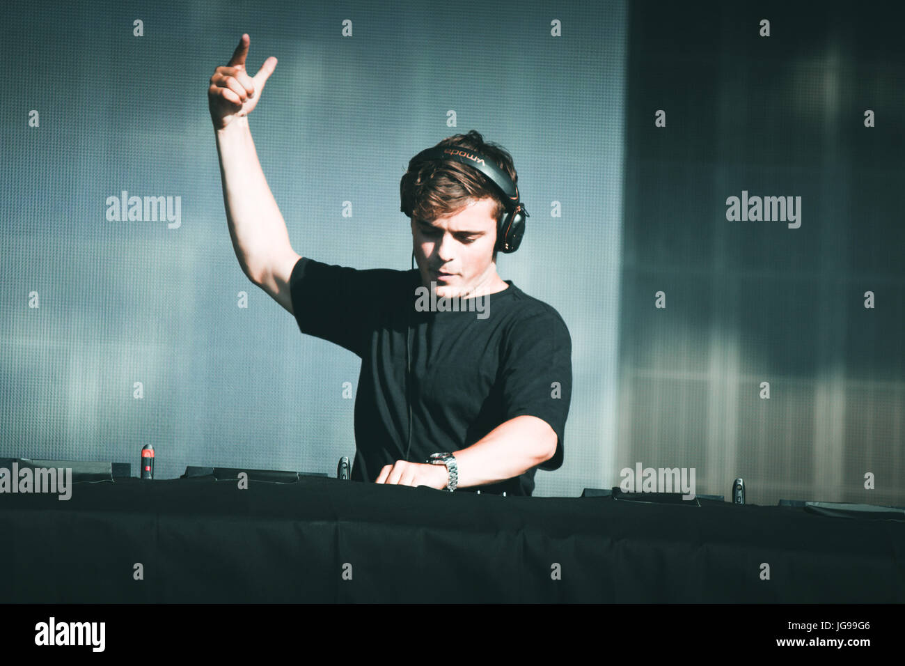 Martin Garrix performing at Barclaycard British Summertime in Hyde Park ...