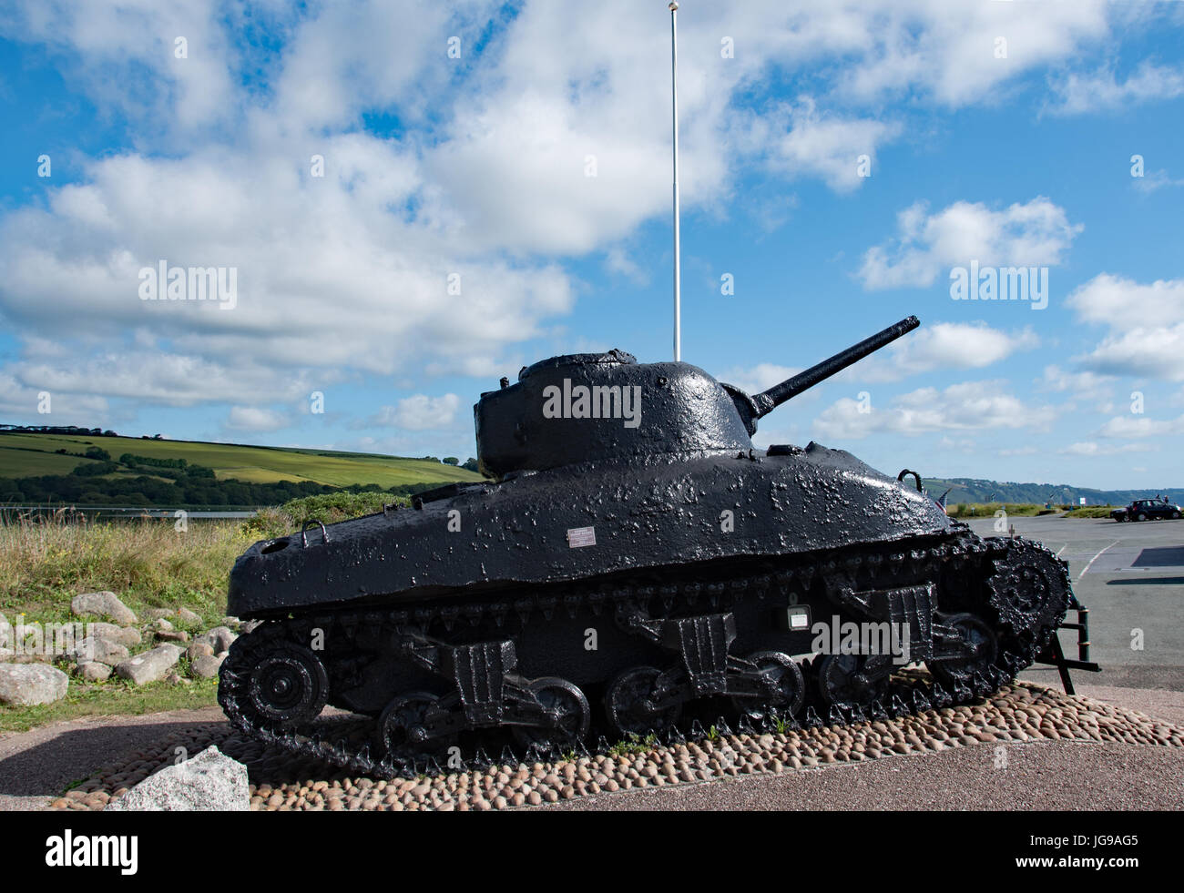 United States Sherman Tank Memorial to Exercise Tiger, Torcross ...