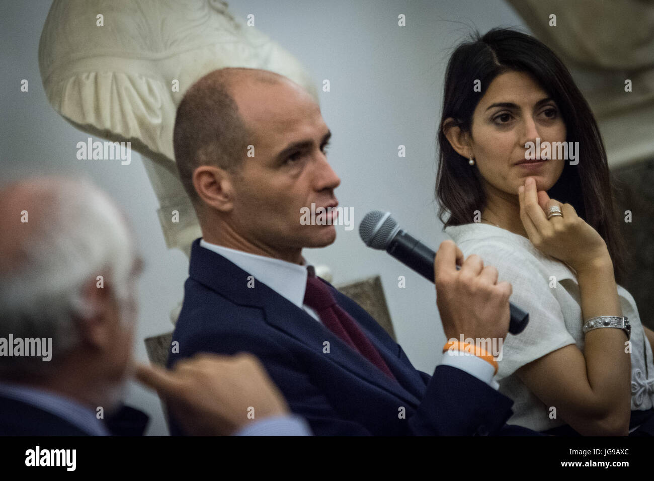 Rome, Italy. 03rd July, 2017. Mayor of Rome Virginia Raggi presentation ...