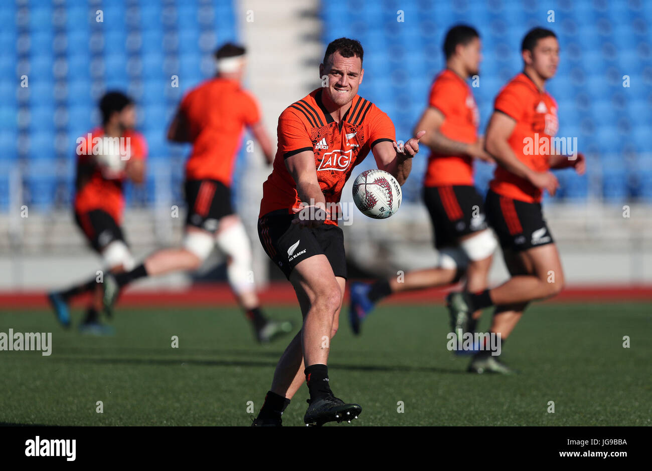 New Zealand's Israel Dagg during a training session at The Trust Arena ...