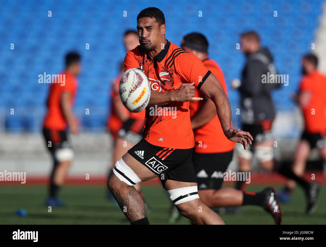 New Zealand's Jerome Kaino during a training session at The Trust Arena ...