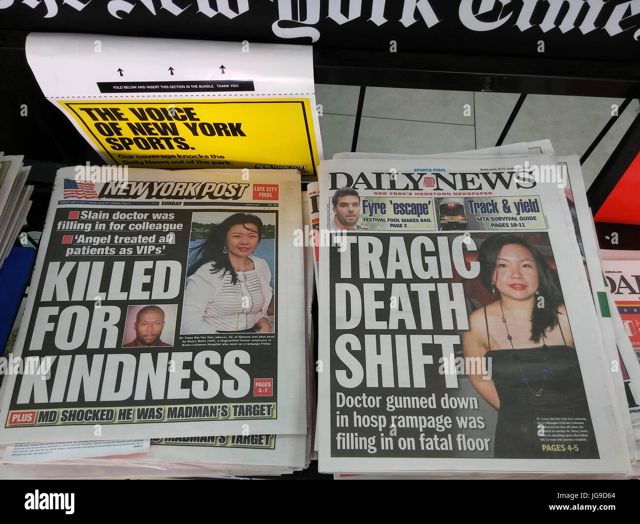 Tabloid headline murder hi-res stock photography and images - Alamy