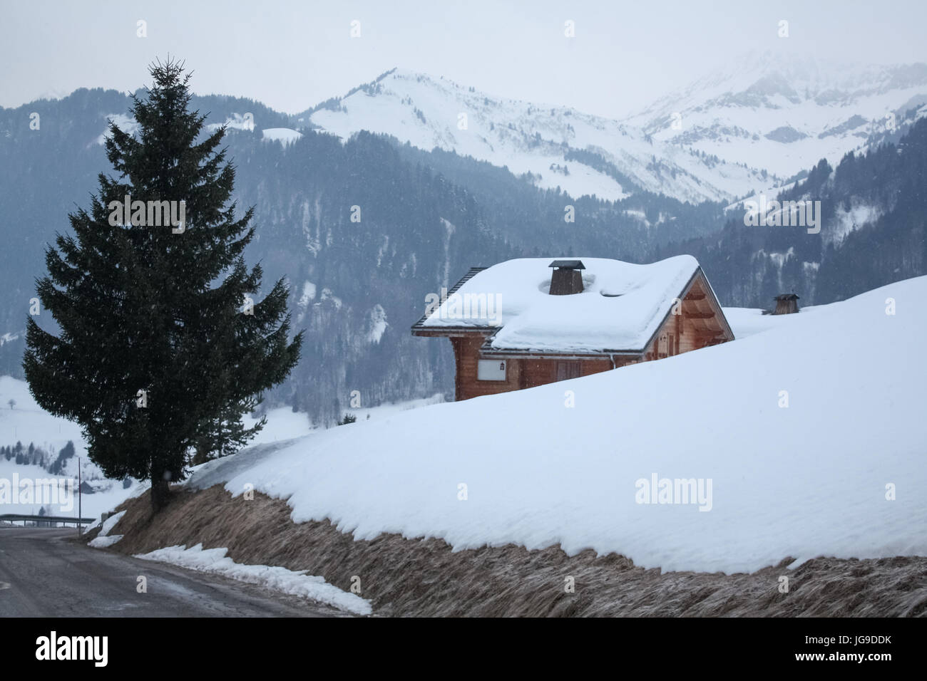 Paysage de montagne, Flumet, France - Mountain landscape, Flumet ...