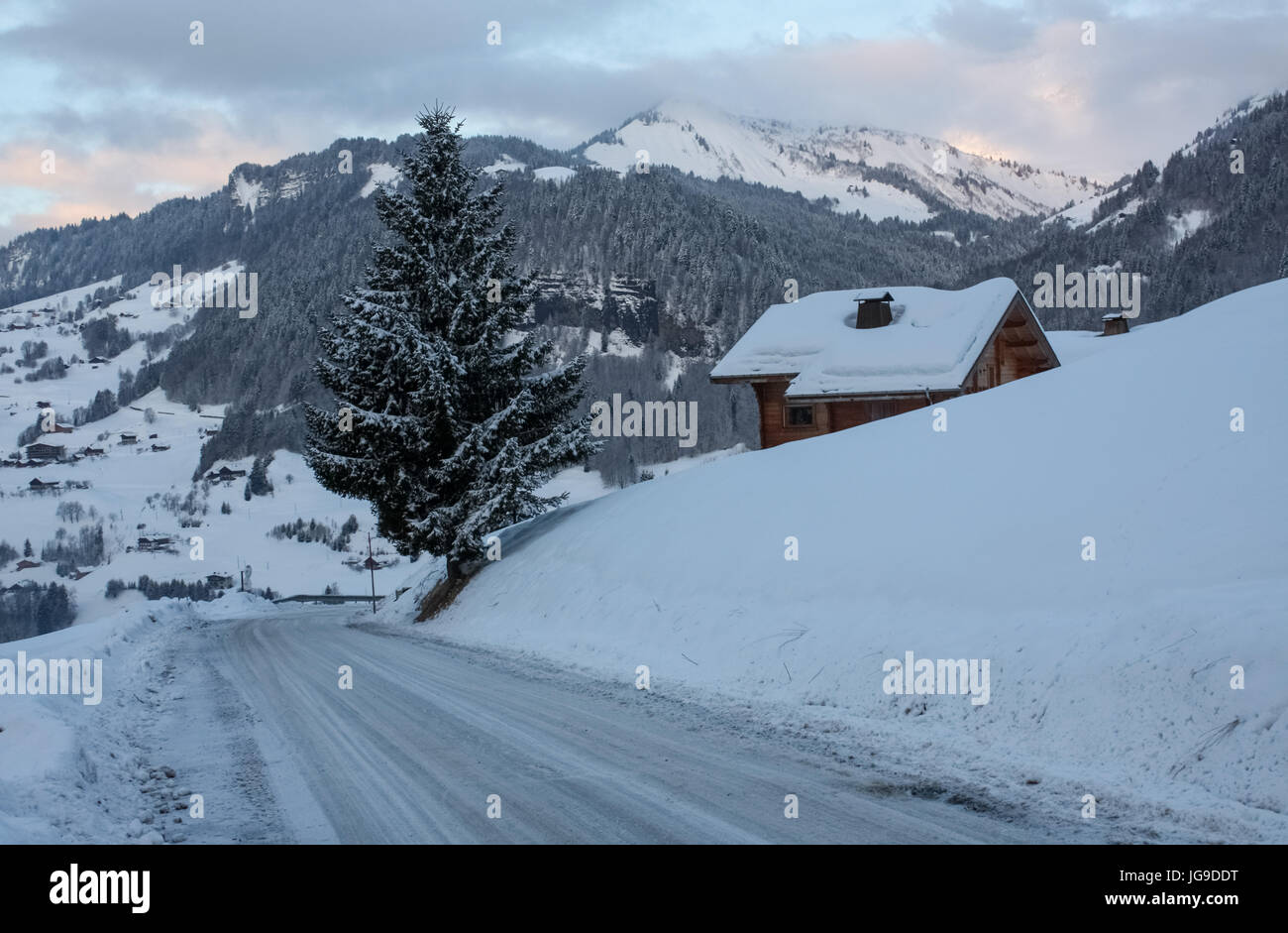 Paysage de montagne, Flumet, France - Mountain landscape, Flumet ...