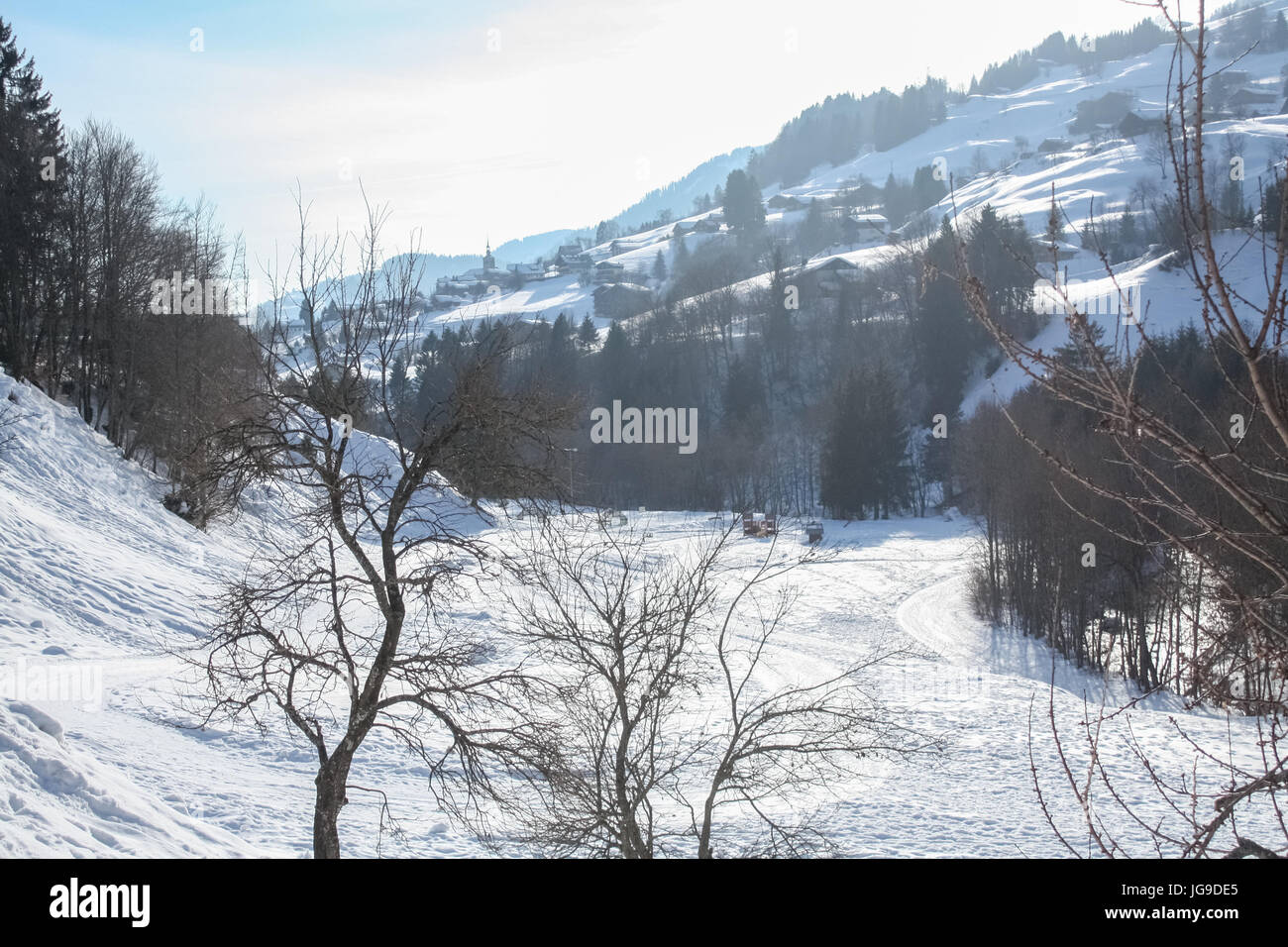 Paysage de montagne, Flumet, France - Mountain landscape, Flumet ...