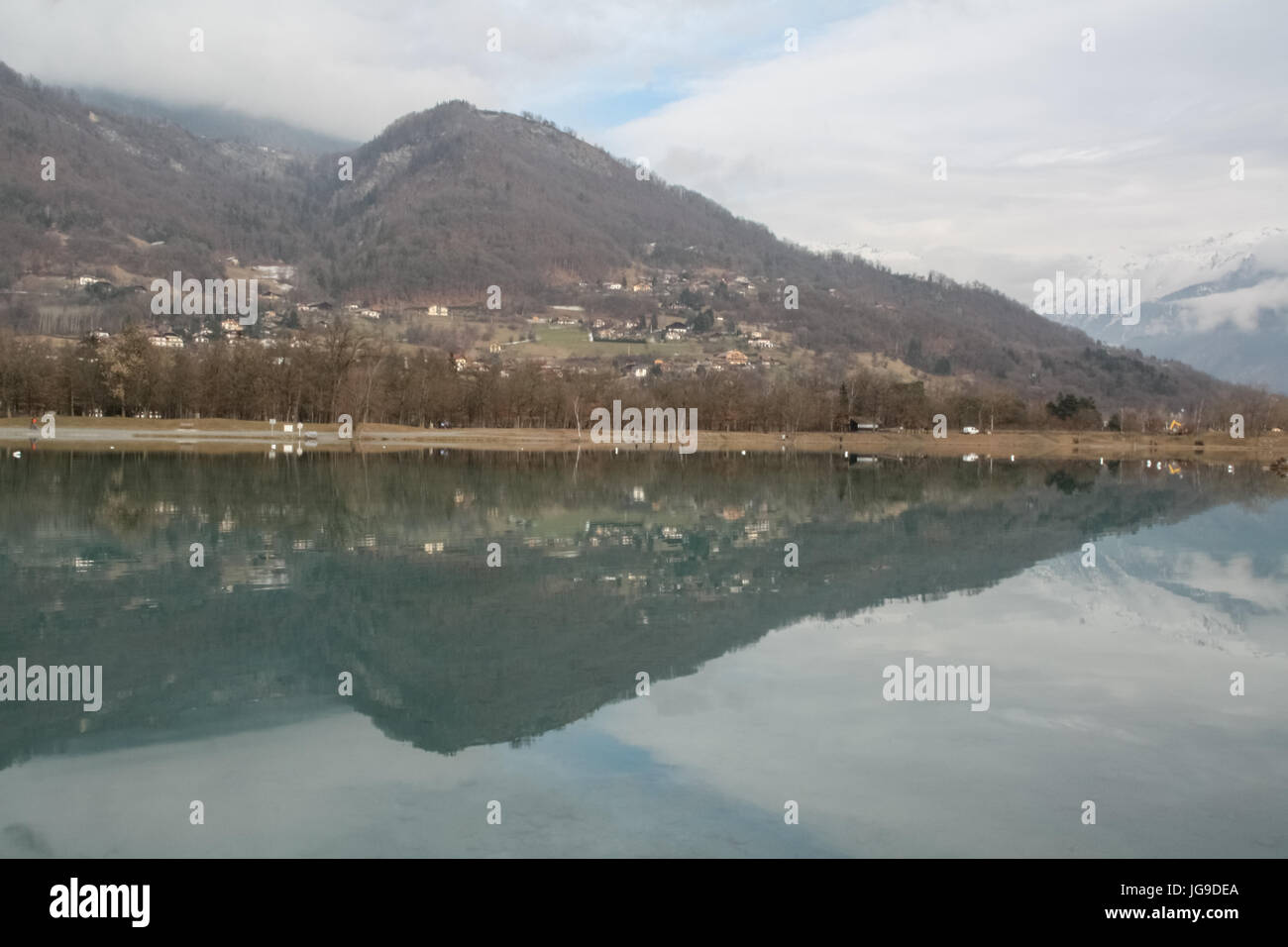 Lac de Domancy, Haute-Savoie, France Stock Photo - Alamy