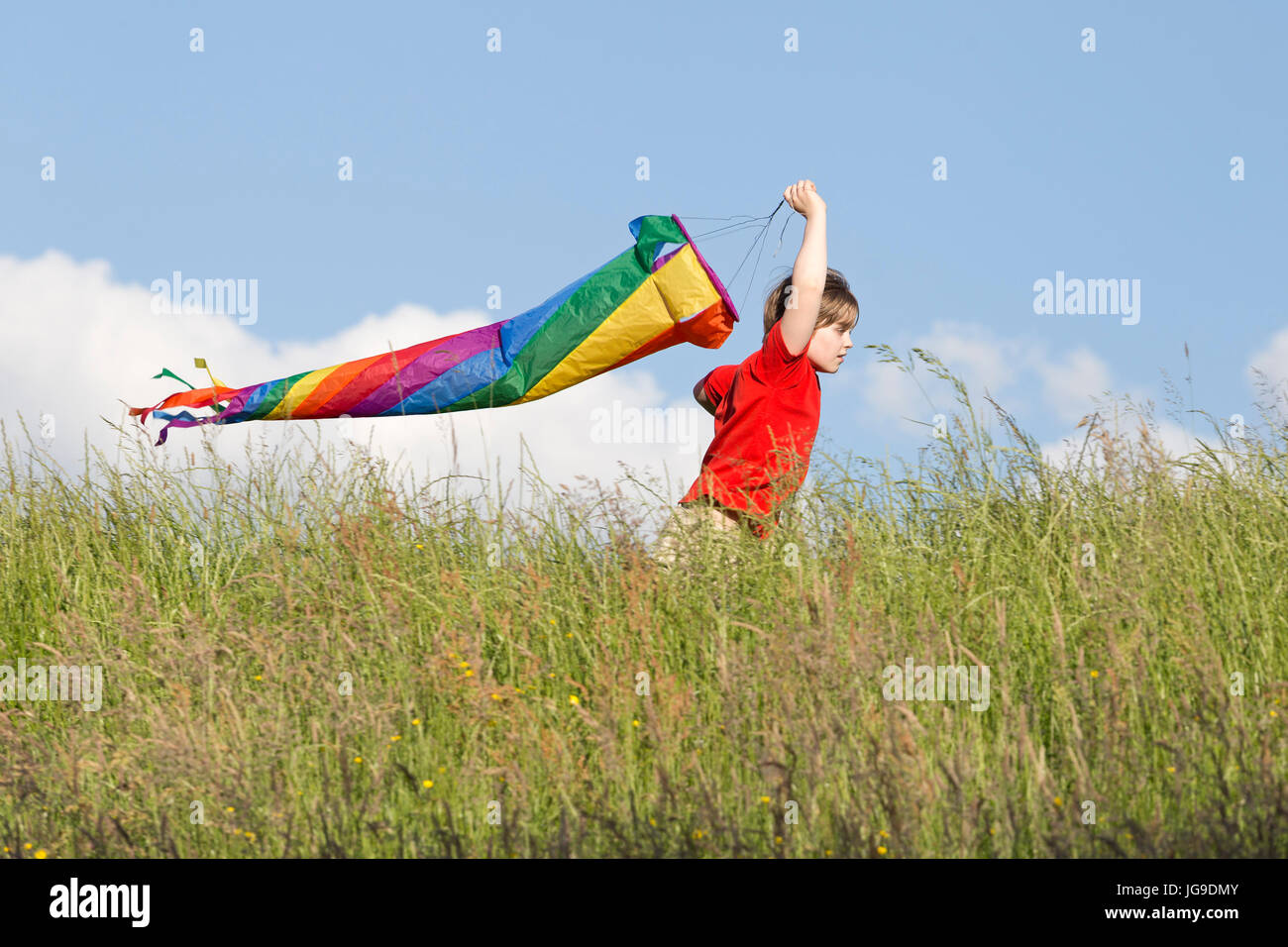 Windsock boy hi-res stock photography and images - Alamy