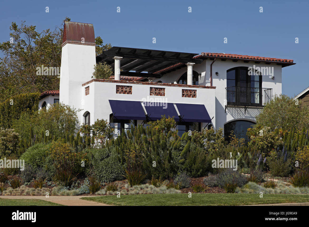 Spanish Colonial California residence Stock Photo - Alamy