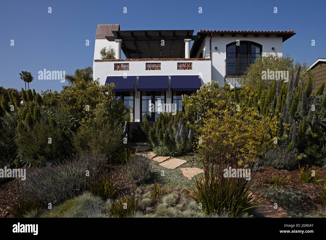 Spanish Colonial California residence Stock Photo - Alamy