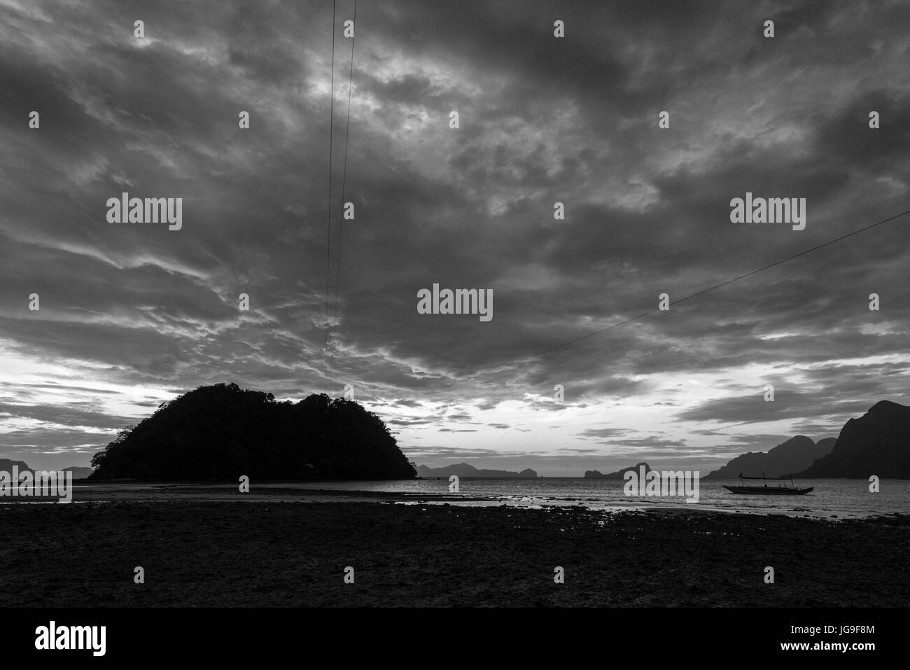 In el nido bay Black and White Stock Photos & Images - Alamy