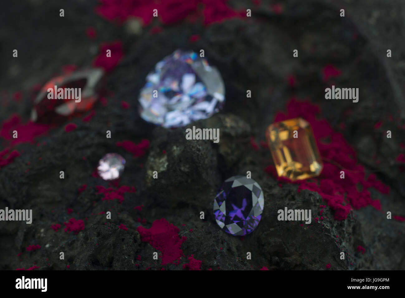 Gems on the rock Stock Photo - Alamy