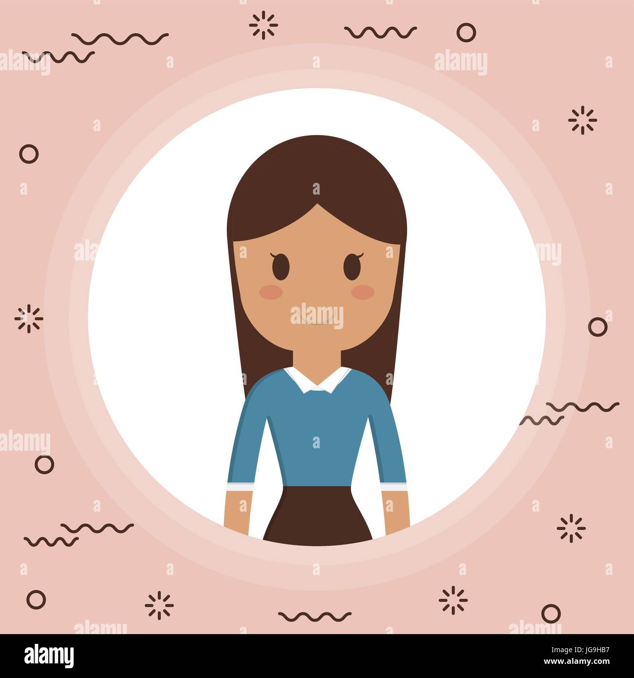 cartoon woman icon Stock Vector Image & Art - Alamy