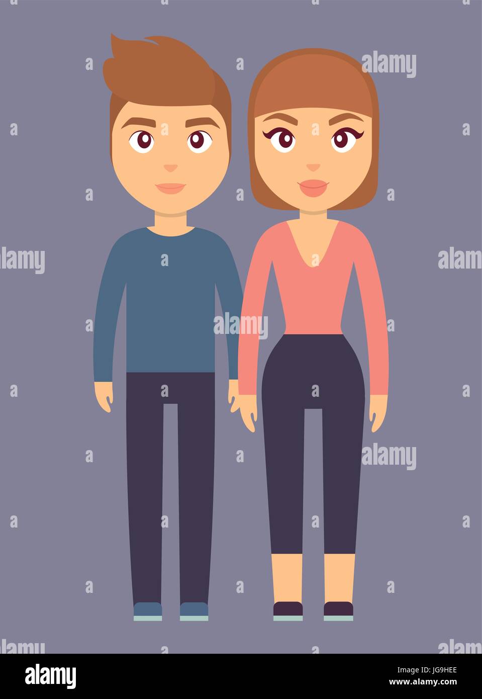 cartoon couple icon Stock Vector Image & Art - Alamy