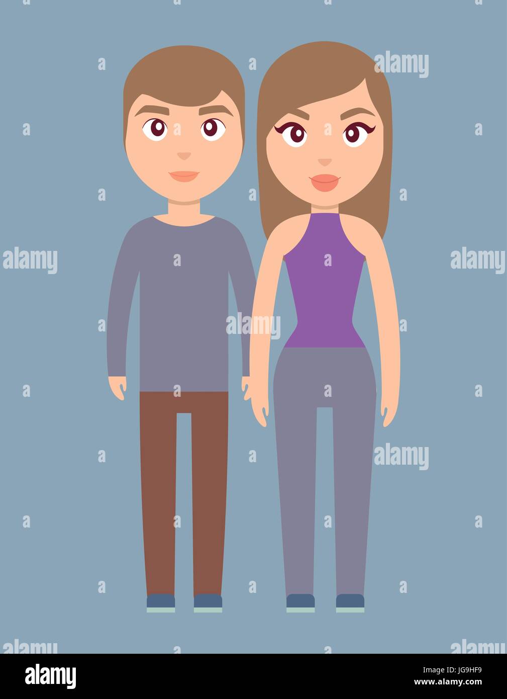 cartoon couple icon Stock Vector Image & Art - Alamy