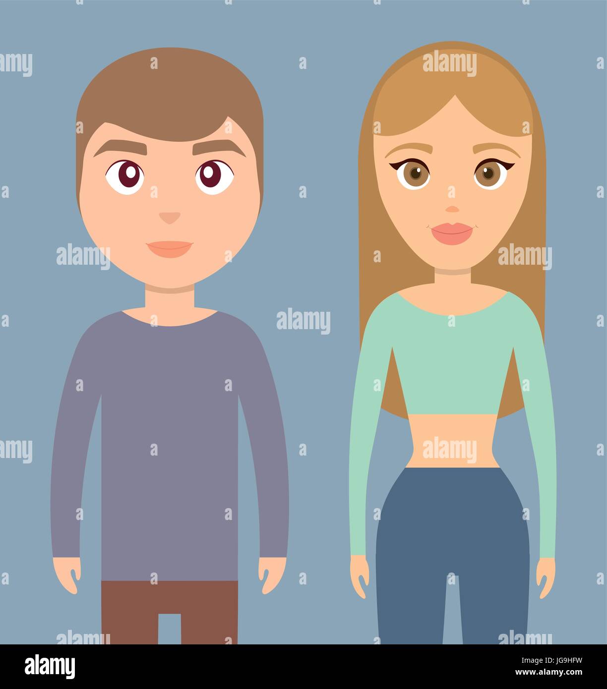 cartoon couple icon Stock Vector Image & Art - Alamy