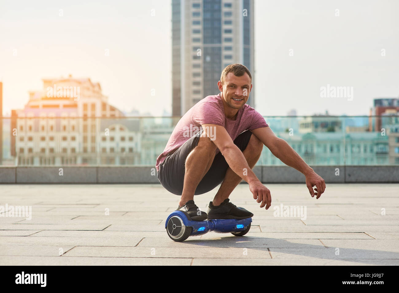 Hoverboard man hi-res stock photography and images - Alamy