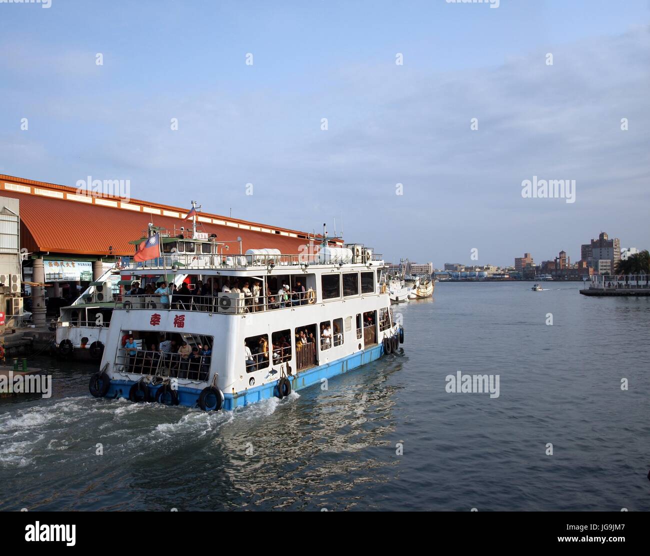 The ferry across Kaohsiung harbor is becoming a very popular tourist ...