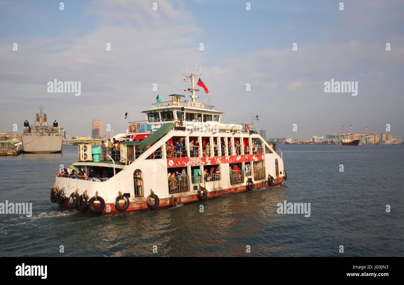 The ferry across Kaohsiung harbor is becoming a popular tourist ...