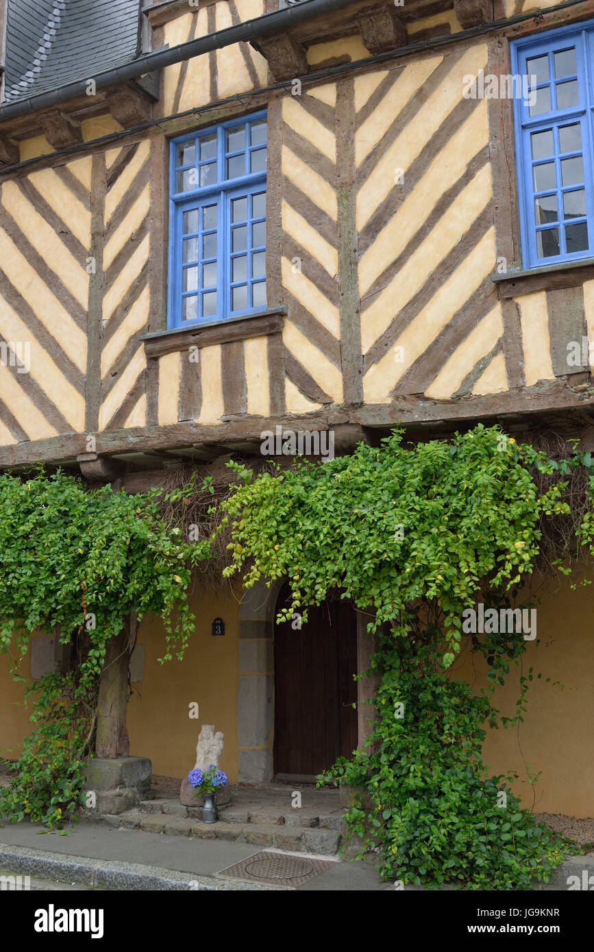 Becherel a book town in Brittany France Stock Photo - Alamy